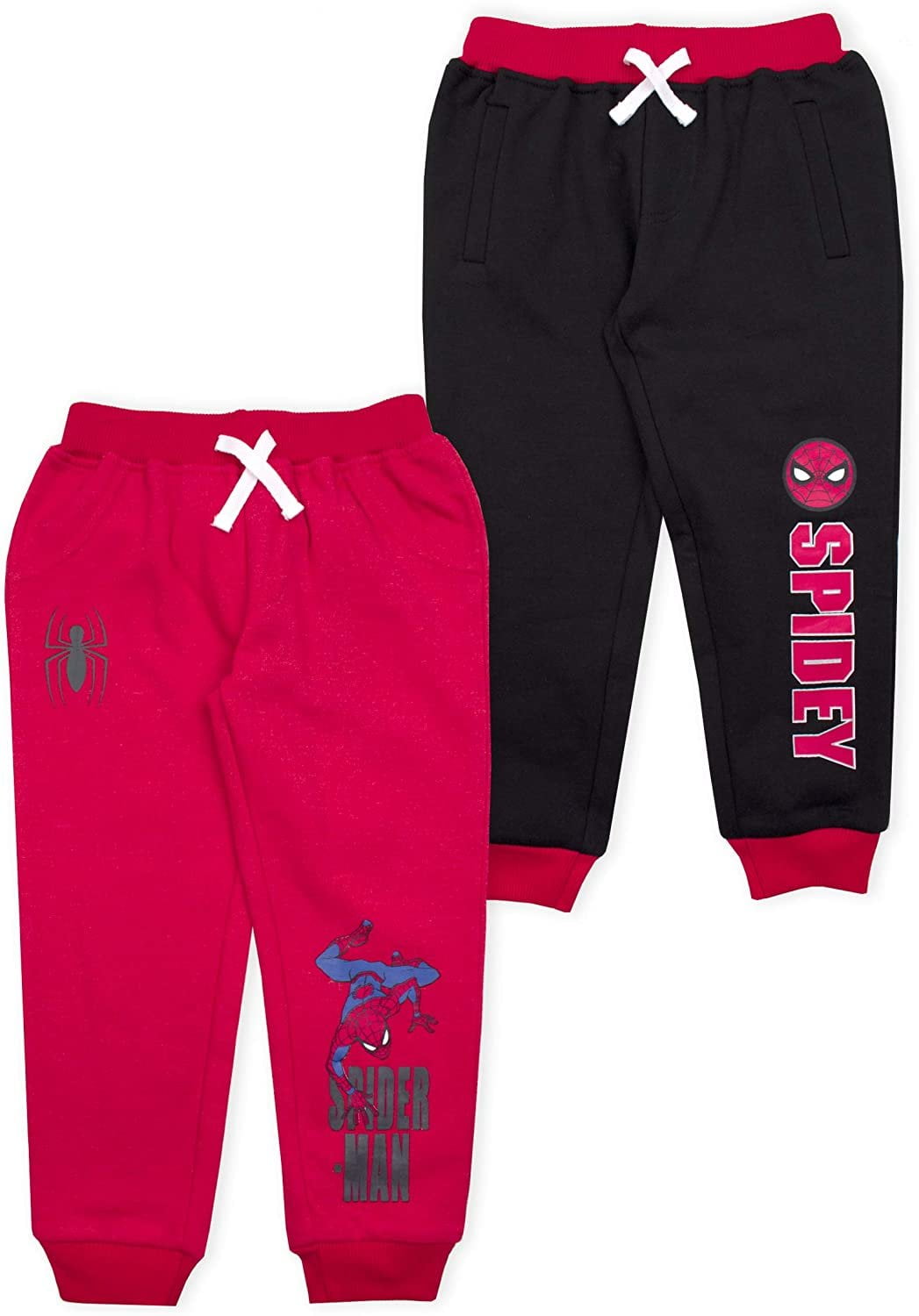 Marvel Clothes 2-Pack Black Panther or Spiderman Boys Joggers Pants ...