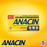 Anacin Fast Pain Relief, Aspirin + Caffeine, Arthritis & Back Pain ...