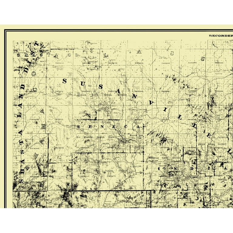 Plumas County California Map