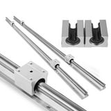 INTSUPERMAI Aluminum Cylindrical Guide Linear Slide Rail Supported ...