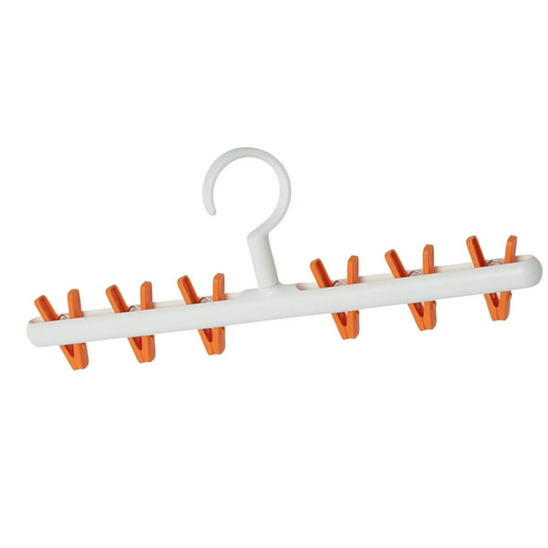 Laundry Hangerwith Clips,Plastic Sock Clips Drying Clips Drying Rack ...