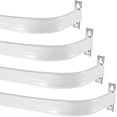 4 Packs Curtain Single Rods Bulk for Windows Adjustable Tension Rod for ...