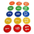 Sports Number Spots Marker 1 to 15 Carpet Number Spot Markers with 5 ...