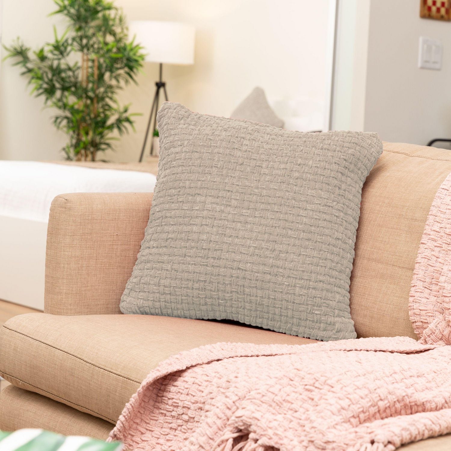 Click here for Fabstyles Chenille Basket Weave Polyester Cushion... prices