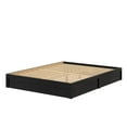 Ameriwood Home Austin Queen Platform Bed Frame, Black Oak - Walmart.com