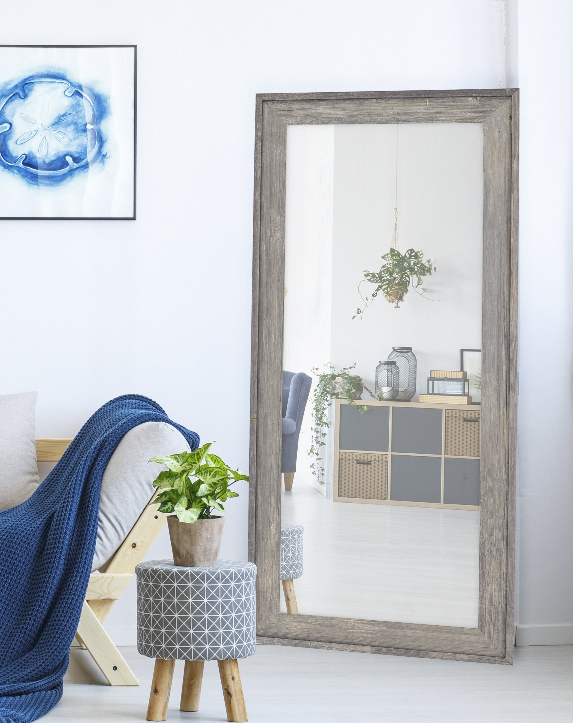 Farmstead Gray Mirror - Walmart.com