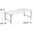 4.93-Foot Kid's Granite White Plastic Folding Activity Table - Play ... 4.93-Foot Kid's Granite White Plastic Folding Activity Table - Play ...
