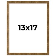 13x17 Frame Black Solid Wood Picture Frame | 0.75 Inch Moulding Width ...