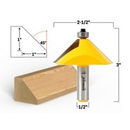 1-1/2" Base Cap Molding Router Bit - 1/2" Shank - Yonico 16129 ...