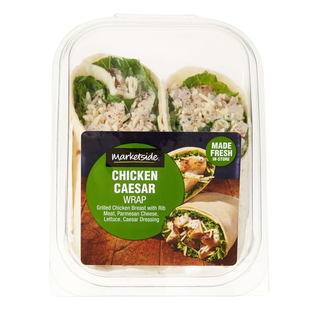 Marketside Chicken Caesar Wrap, 2 Count, (Made Fresh in Store ...