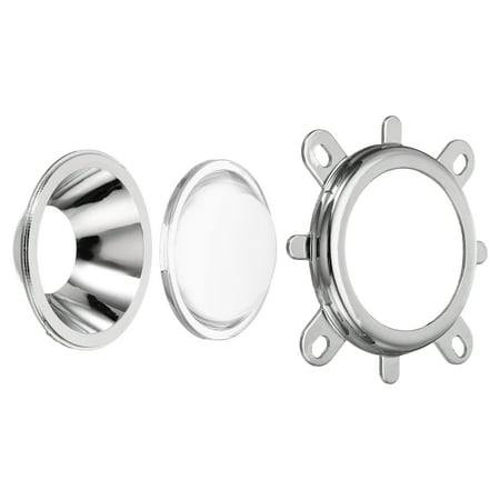 Uxcell 44mm LED Lens Optical Glass Kit 90 Degree Reflector with Fixed ...