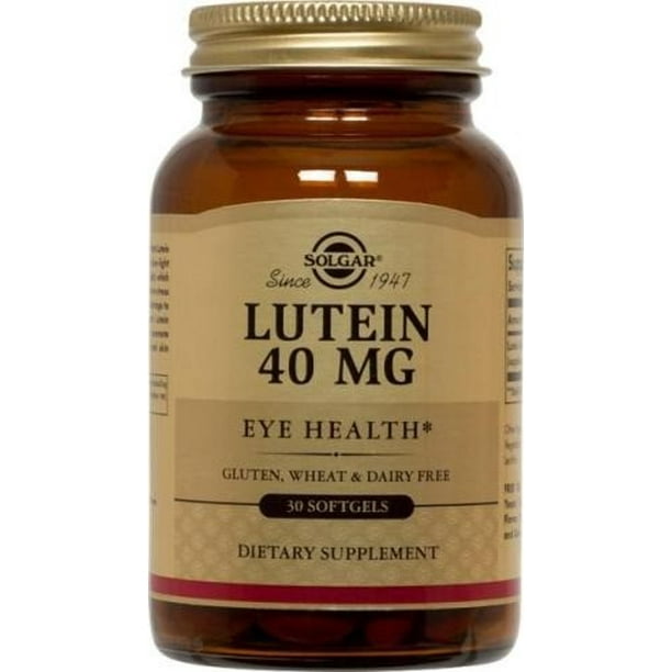 Solgar Lutein 40 mg - 30 Softgels - Walmart.com