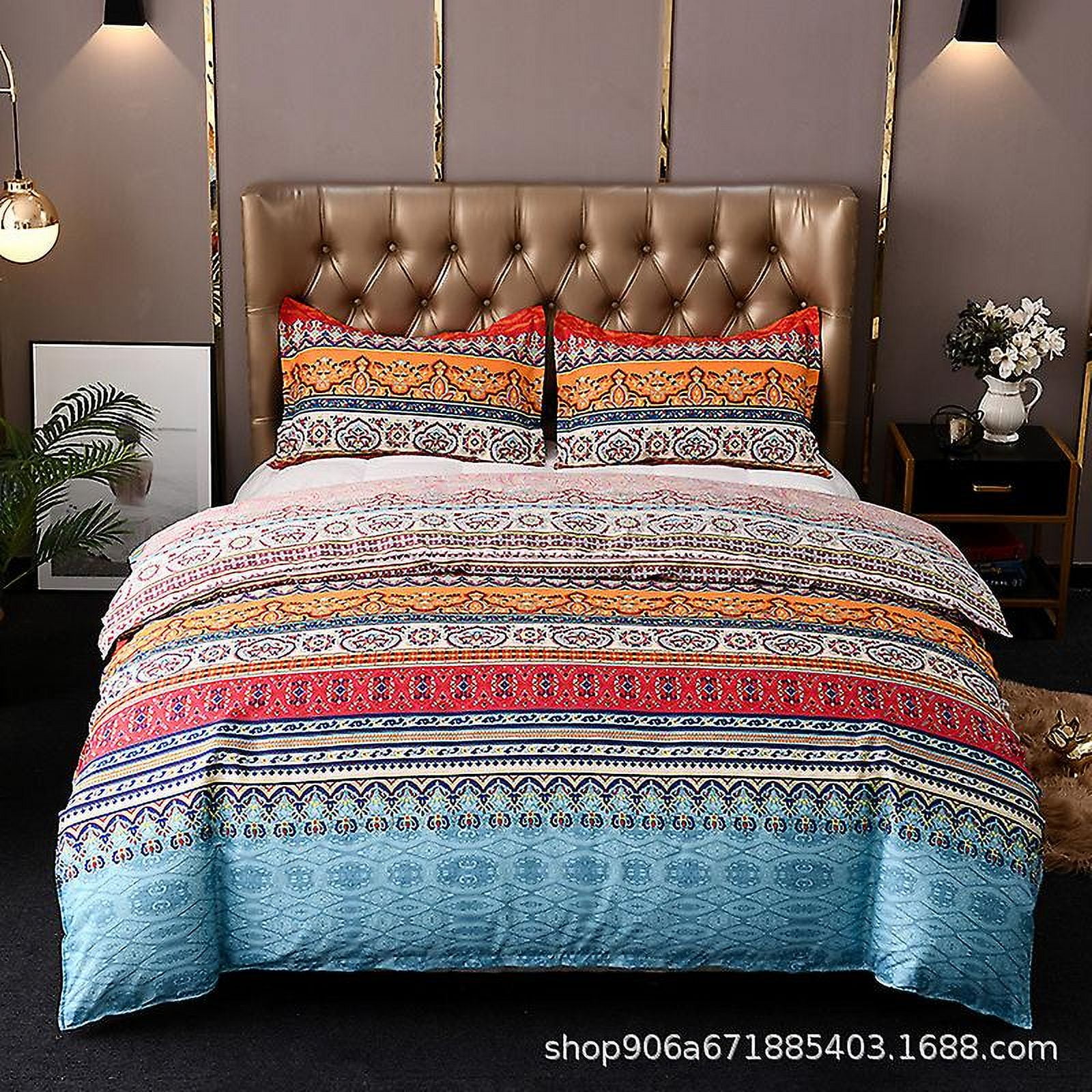 Click here for Languo Bohemian Quilted Bedspread Double 3 Piece P... prices