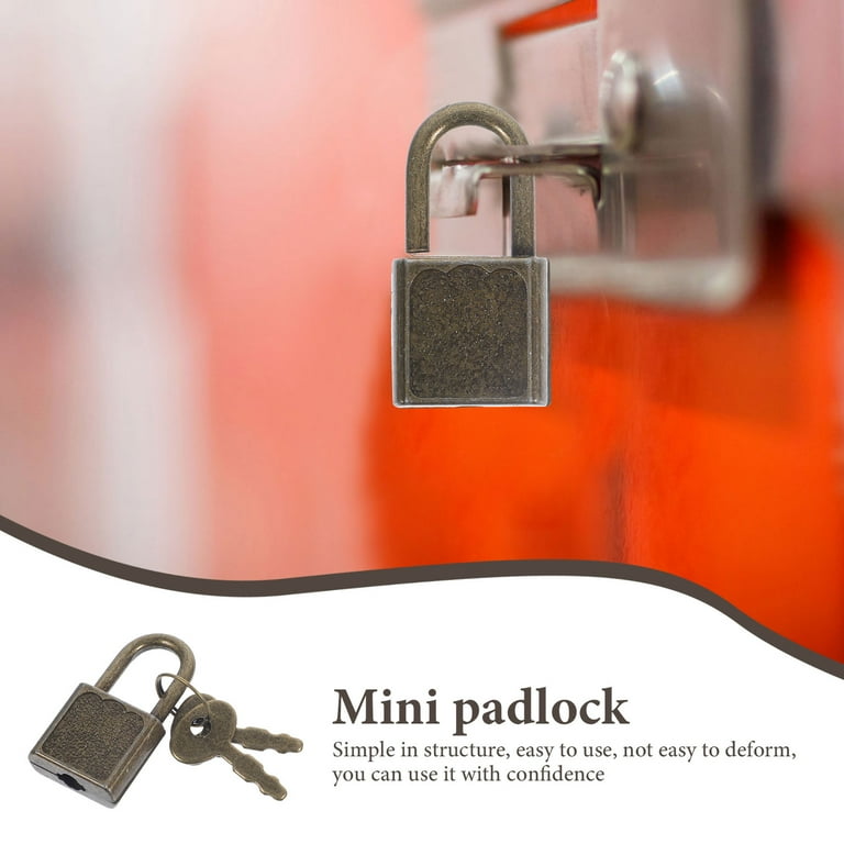 Vintage Pad Lock 5 Sets Mini Antique Treasure Chest Locks With Keys ...