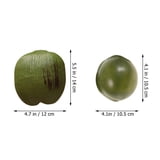 MLINS 4Pcs Simulated Coconuts Lifelike Coconut Craft Imitated Coconut ...