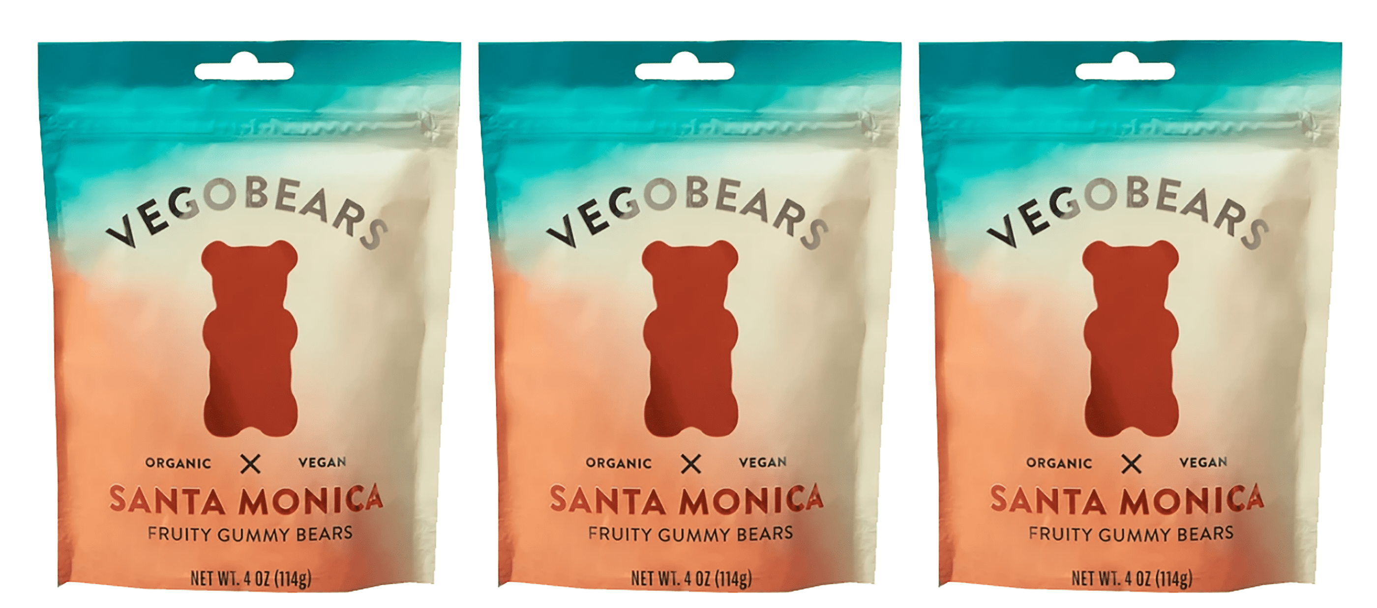 VegoBears Santa Monica Vegan Gummy Bears – Organic Fruity Gummy Bears ...