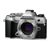 Olympus OM SYSTEM OM5 20.4MP Digital Mirrorless Camera Body, Silver ...