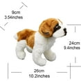 Realistic Saint Bernard Stuffed Animal Plush Toy, Lifelike Dog Animal ...
