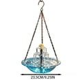 Solar Powered Hanging Bird Bath with Fountain – Outdoor Garden Water ...