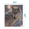 Dawhud Direct | Plush Wildlife Print Fleece Throw Blanket by Collin ...