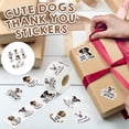 500Pcs Dog Pattern Adhesive Sticker Thank You for Birthday Party Gifts ...