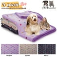 Luxmo Puppy Blanket, 3 Pack Small Dog Pet Blankets Puppy Fleece ...