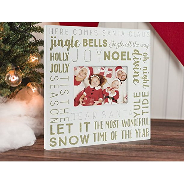 Pearhead Family Christmas Keepsake Photo Frame, Displays one 4鈥漻6鈥 ...