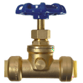 5 Pcs XFITTING 1/2 Inch Push Fit Stop Valve with Drain - Walmart.com