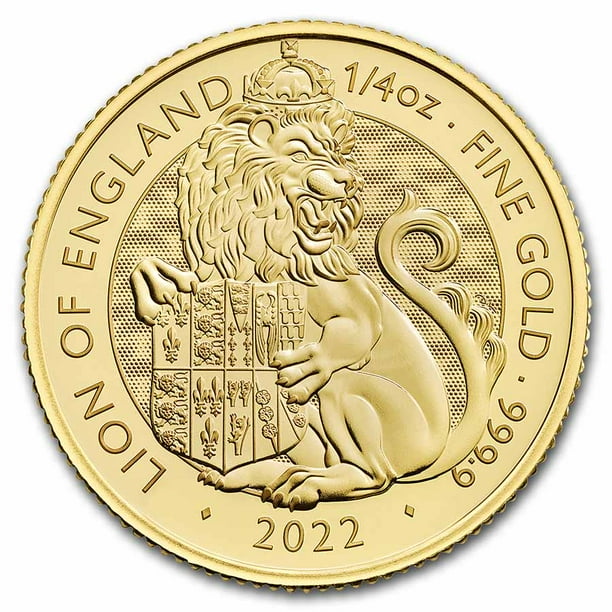 2022 GB 1/4 oz Gold Royal Tudor Beast The Lion of England - Walmart.com