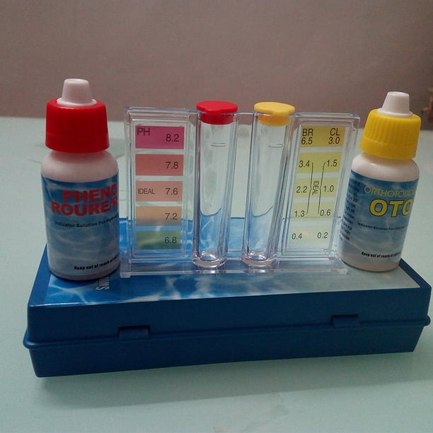 SHAR Swimming pool water test reagent kit oto tester pH acid alkaline ...