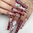 FITDON Acrylic False Fingernails, 600pcs XXL Long Half Cover Clear ...
