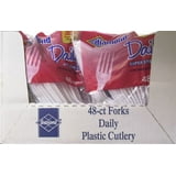 Diamond Heavy Duty Forks, White, 48 Ct - Walmart.com