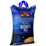 Rani Platinum White Basmati Rice Extra Long Aged 4-Pound Bag, 4lbs (1 ...