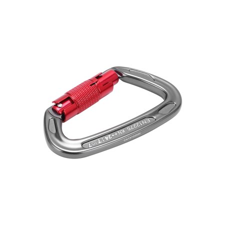 D-Type , Uniform Color Climbing Carabiner Clips Light Weight For Cave ...