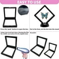Bybiment 3D Frame Display Cases, 20Pcs PE Film Jewelry Storage Box with ...