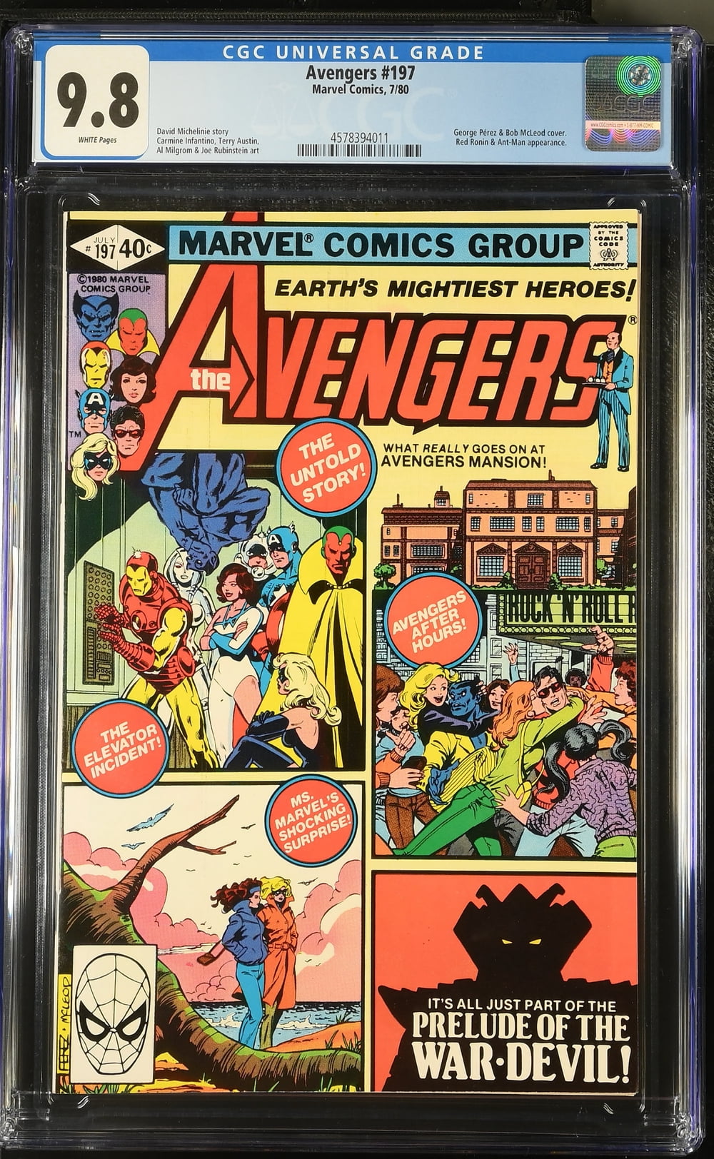 Avengers #197 - CGC 9.8 Comic Book - Walmart.com