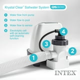 Intex 26661EG Krystal Clear Saltwater System, Filter Pump for Pools ...