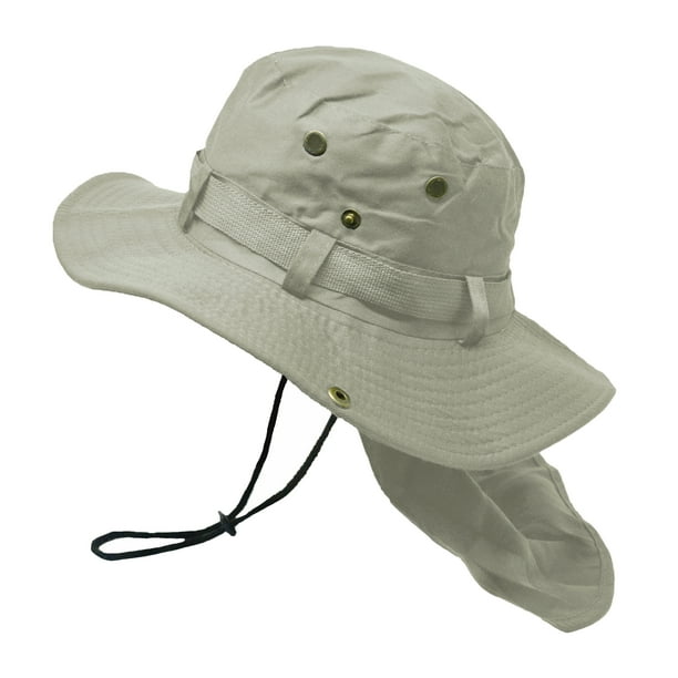 Glory Max Bucket Boonie Hat with Neck Flap Cover Sun Safari Wide Brim ...