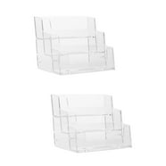 Officemate Business Card Holder Rack, 4-Tier, Clear (23015) - Walmart.com