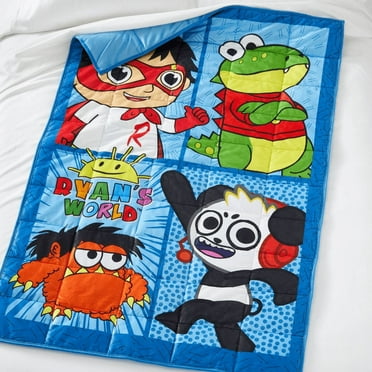 Ryan's World Kids Red Titan Plush Twin/Full Blanket, 62 x 90, Blue ...