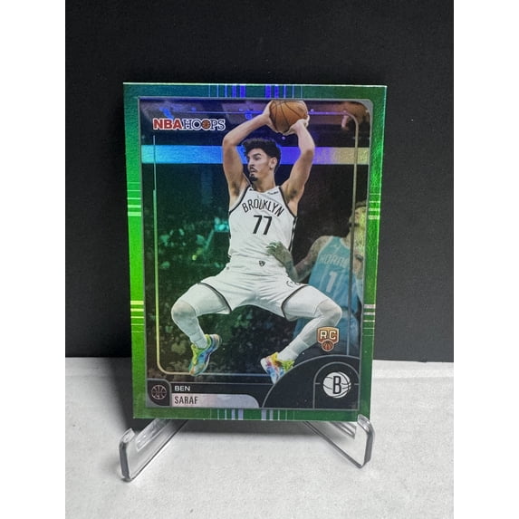 2025 Topps NBA Hoops Ben Saraf #59 Green RC - Walmart.com