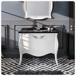 Latoscana OA53OPT3W Oasi 53 Inch Vanity With Left Side Cabinet In White ...