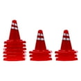 DSH 12pcs Traffic Roadblocks Simulation Sand Table Props DIY Road Cone ...
