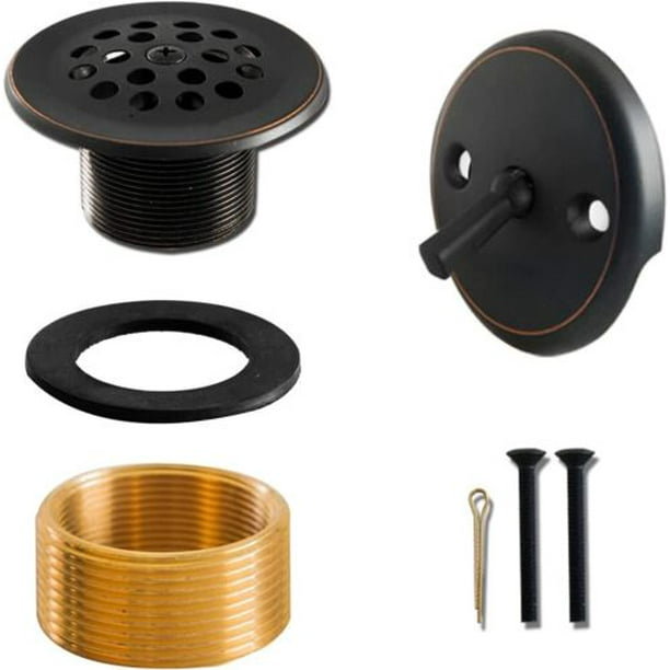 Trip Lever Bathtub Drain Assembly Stopper Kit in Oil Rubbed Bronze ...