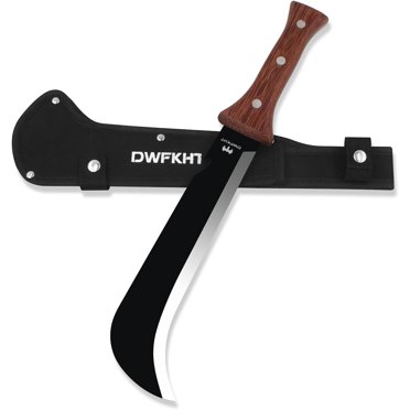 Swiss Tech Machete 18-inch Sawtooth with Titanium-Coated Stainless ...