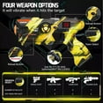 Laser Tag Gum Multi-Function Guns Set of 4 with Digital LED Score ...