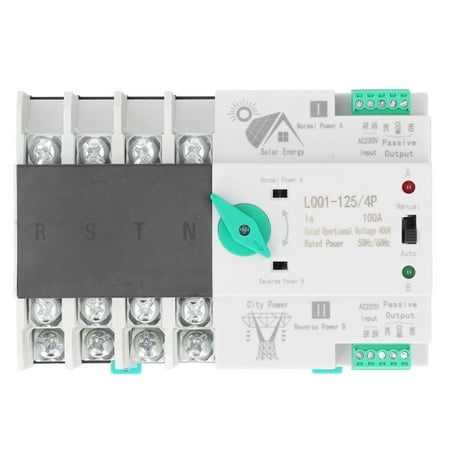 Dual Power Automatic Transfer Switch, AC400V 100A 4P Power Switch ...