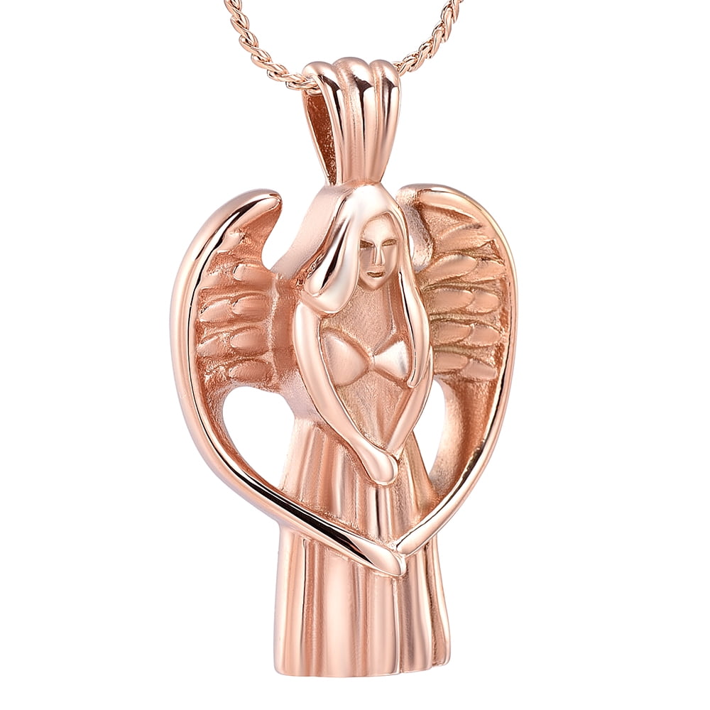 Angel Fairy Urn Jewelry Cremation Urn Pendants with Chain Urn Necklace ...