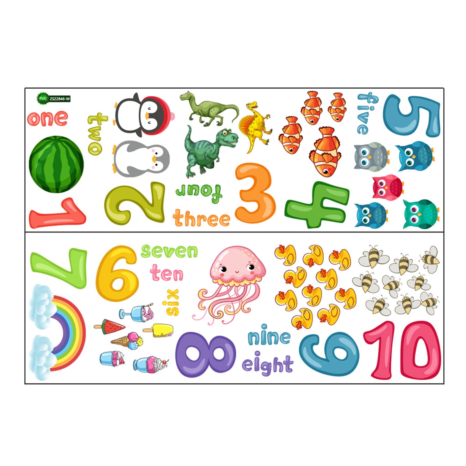 Cartoon Numbers 1 10