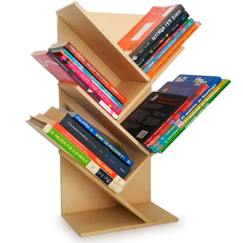Librería organizadora mediana de madera de Trupán (MDF, 9 mm) | Bodega ...